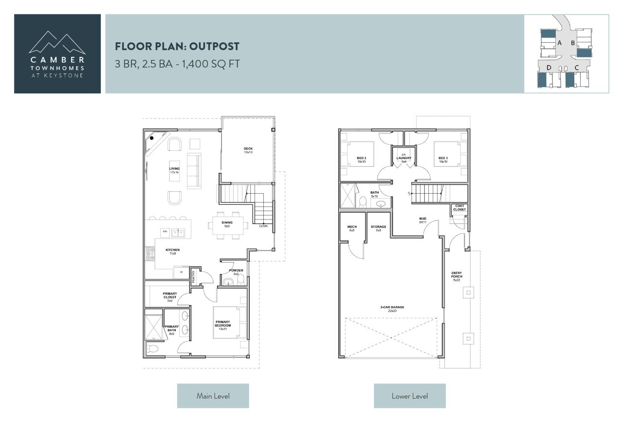 Residences | Camber Townhomes At Keystone